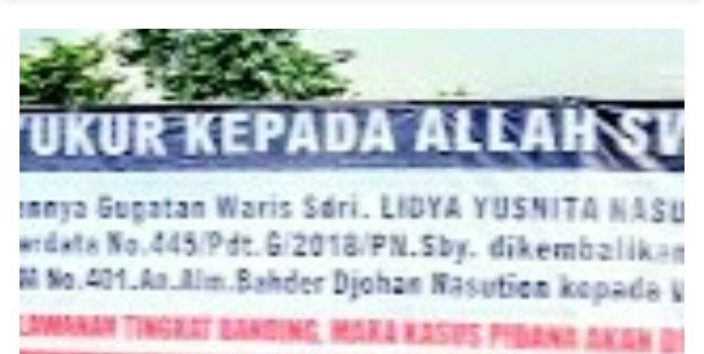 Kasus Perkembangan Sengketa Lahan Kertomenanggal antara Waris Alm ...