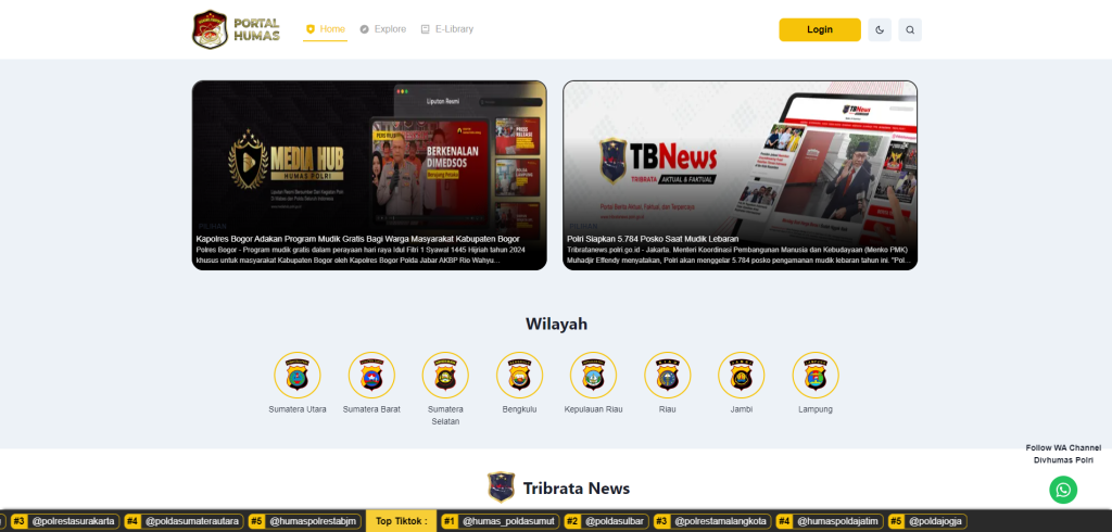 Humas Polri Hadirkan Portal Humas, Mudahkan Akses Informasi dan Citizen Journalism - Maspolin.id